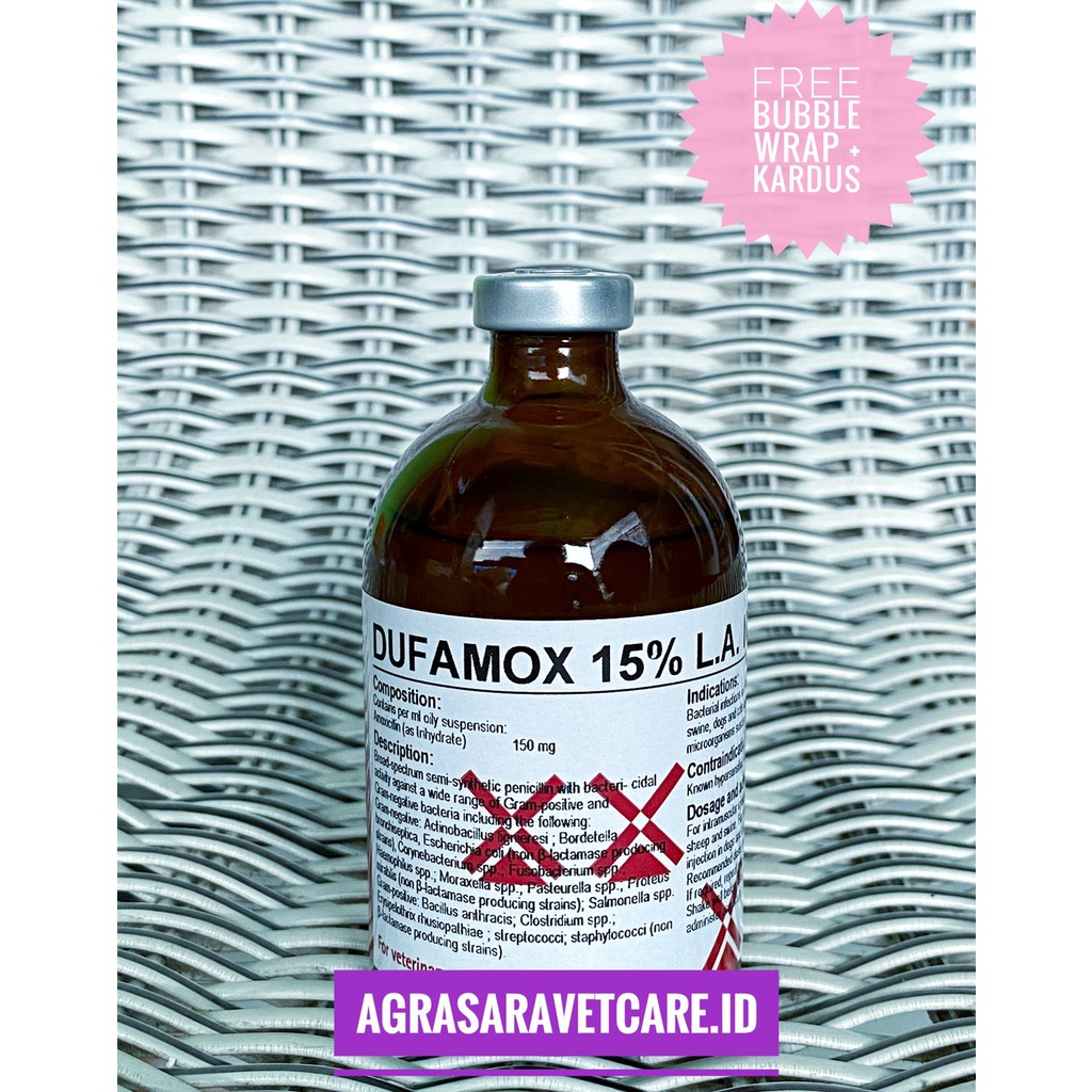 Jual Dufamox 15% L.A. Inj 100 ML - mirip BETAMOX INTRAMOX LONGAMOX ...