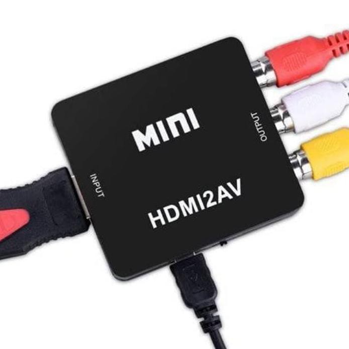 Jual PAKET ANYCAST DONGLE + HDMI TO AV RCA UNTUK TV TABUNG FREE KABEL ...