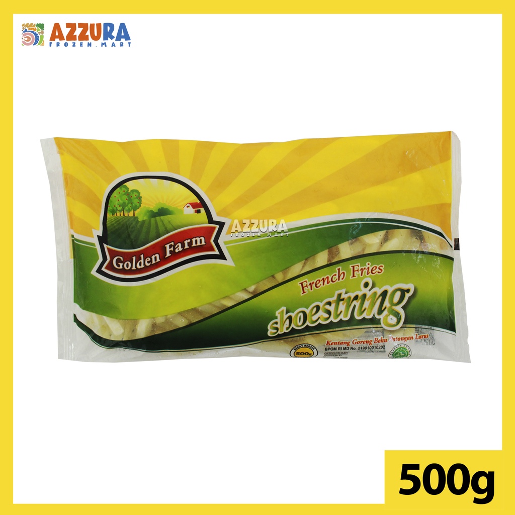 Jual Golden Farm French Fries Shoestring Kentang Goreng Beku 500kg ...