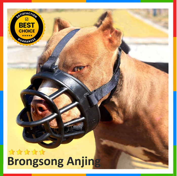 Jual Dog Muzzle Brangus Brongsong Anjing Besar Masker Anjing Pelindung ...
