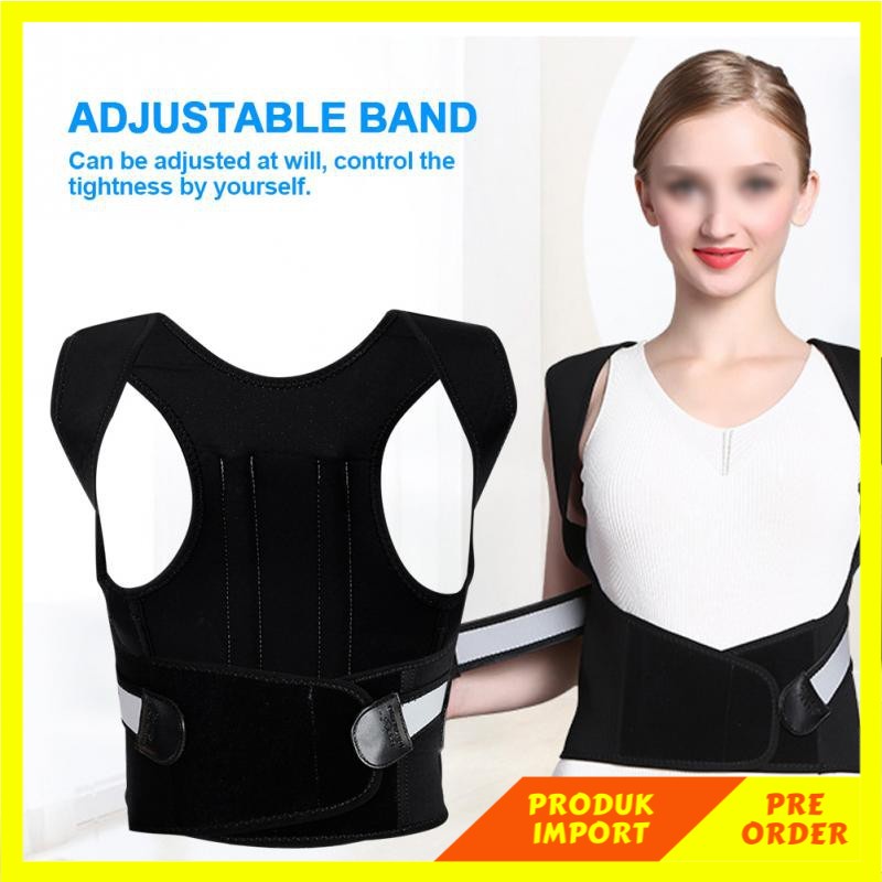 Jual PRODUK IMPORT Adult Kid Spine Support Back Brace Corset Shoulder ...