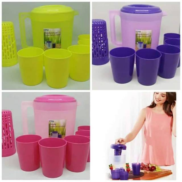 Jual Teko Set CPM ( teko + cangkir 4 pcs + saringan ) | Shopee Indonesia