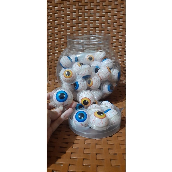 Jual [HALAL 100%] PERMEN KARET MATA - BUBLEGUM EYES - EYES BUBBLE GUM HALAL - PERMEN MATA ...