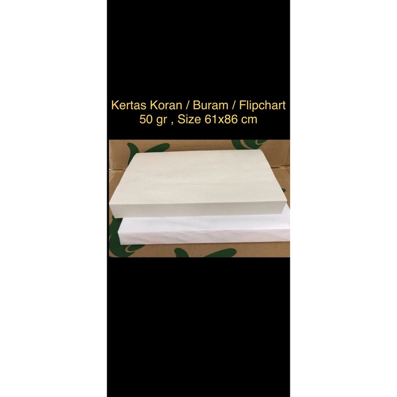 Jual Kertas Koran/Buram/Flipchart size 61x86cm | Shopee Indonesia