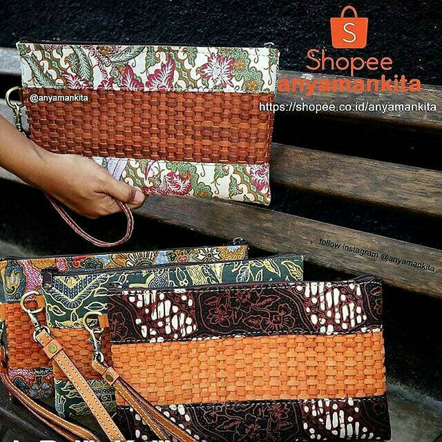 Jual Pouch Batik Kulit | Shopee Indonesia