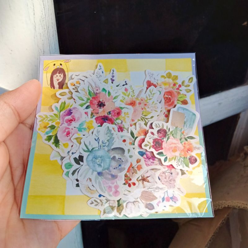 Jual S04 32 PCS Stiker tema bunga| Stiker aesthetic | sticker tumblr ...
