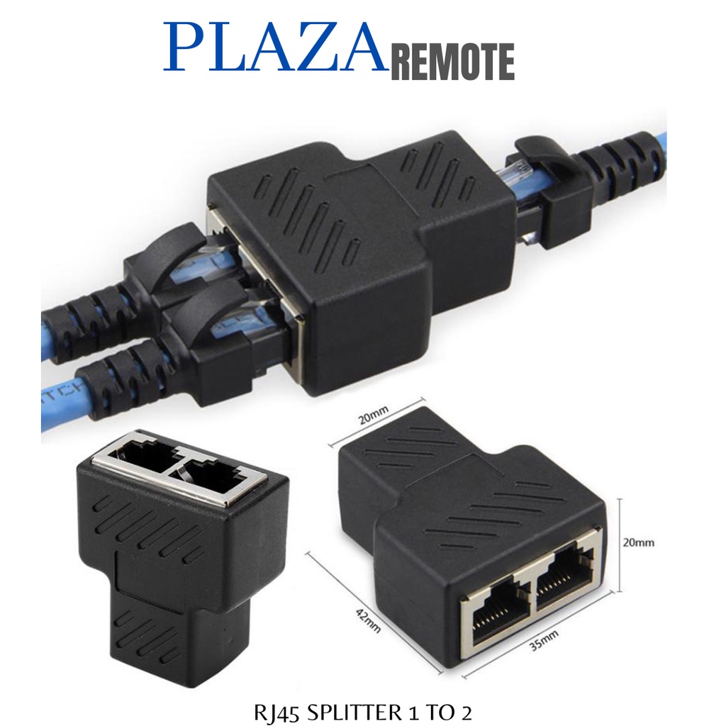Jual ETHERNET RJ45 SPLITTER 1 TO 2 KONEKTOR JARINGAN LAN SAMBUNGAN ...