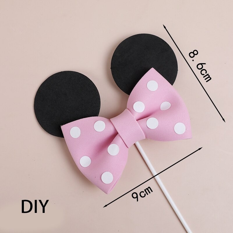 Jual Topper Cake Mickey Minnie Mouse Bow / Pita Dekorasi Kue dan Pita ...