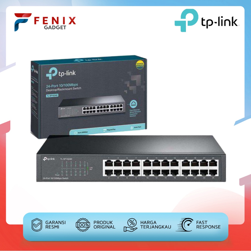 Jual TP-LINK TL-SF1024D 24-port 10/100Mbps Desktop/Rackmount Switch ...