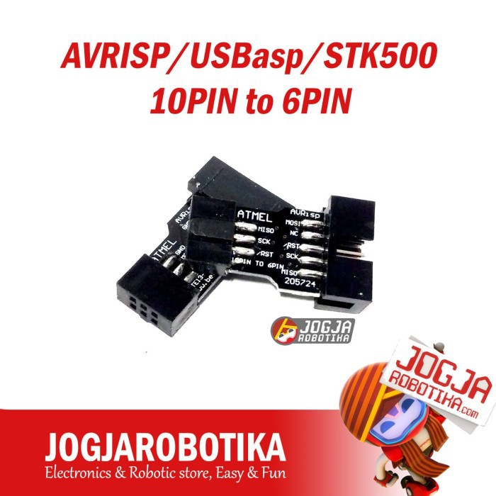 Jual AVRISP/USBasp/STK500 10PIN to 6PIN | Shopee Indonesia