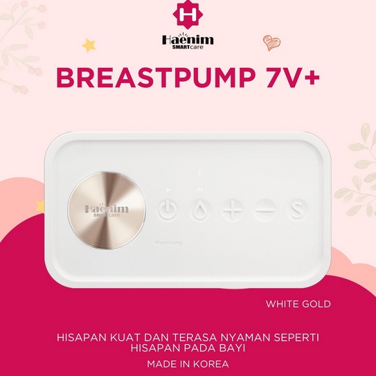Jual Haenim Breastpump 7V+ - Breast Pump Made in Korea Pompa Asi untuk ...
