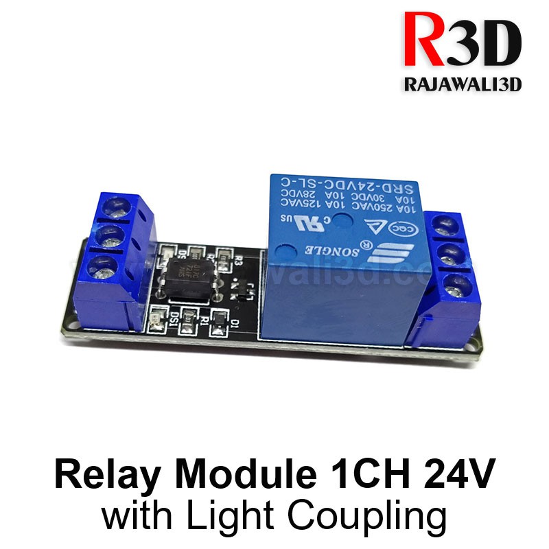 Jual Relay Module 1 Channel 24V with Light Coupling Protection | Shopee ...