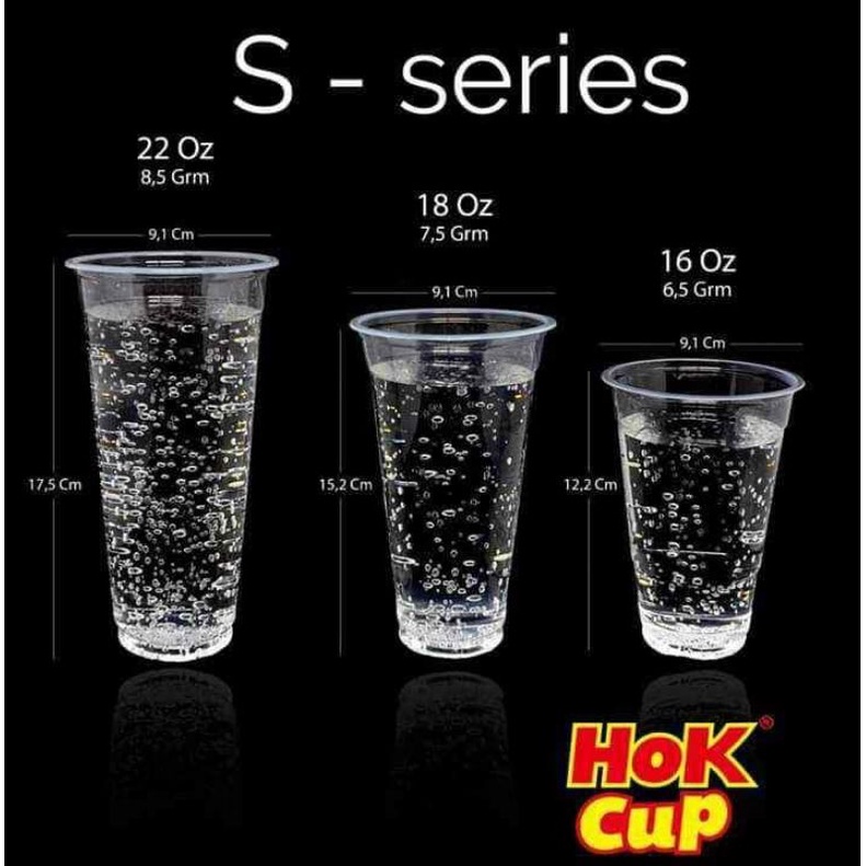 Jual Gelas Tebal 18oz Hok cup slim series ( slop 25pcs) | Shopee Indonesia