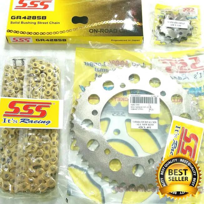 Jual Gear Set Sss R15 Vva - Vixion R / Gearset Girset R15 V3 428 Termurah | Shopee Indonesia