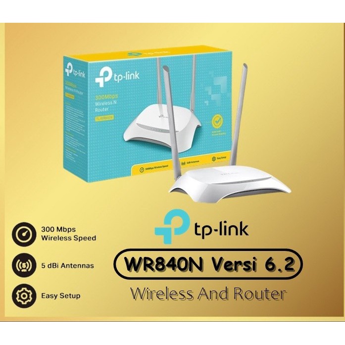 Jual TP-LINK TL-WR 840N 300MBps Wireless Router | Shopee Indonesia