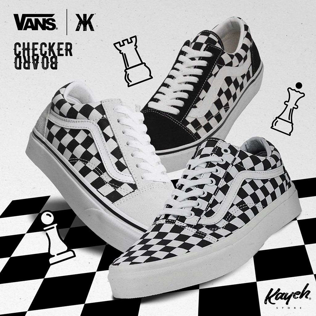 Jual [GRADE ORIGINAL] SEPATU VNS OS - CATUR / CHECKERBOARD (IMPORT ...