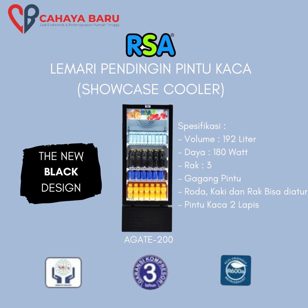 Jual KULKAS RSA AGATE-200 | Shopee Indonesia