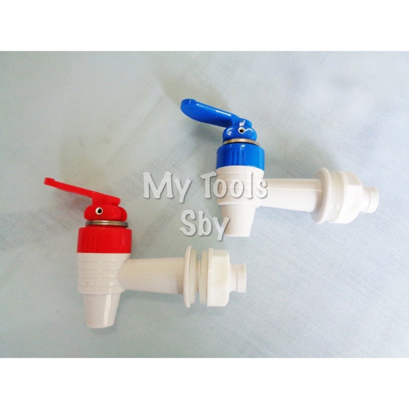 Jual Kran Dispenser Guci Galon Drat Luar Merah / Biru | Shopee Indonesia