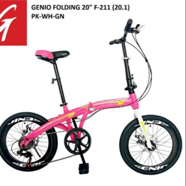 Jual Sepeda lipat Genio F211 20 Inch | Shopee Indonesia