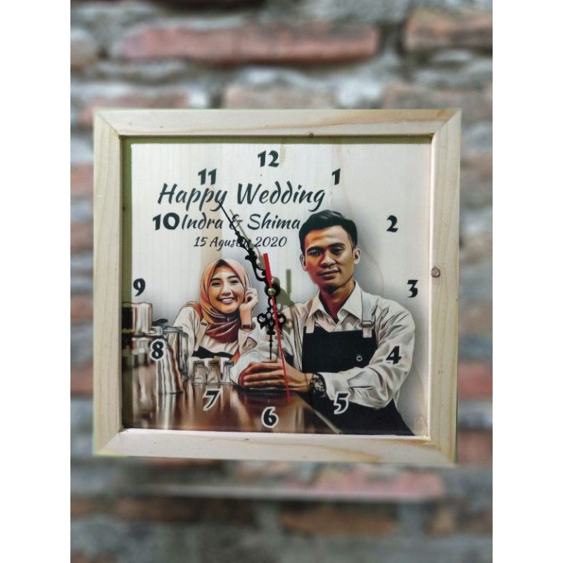 Jual Foto Kayu | Jam Kayu | Jam Dinding Kayu | Jam Sketsa || Jam Lukis ...