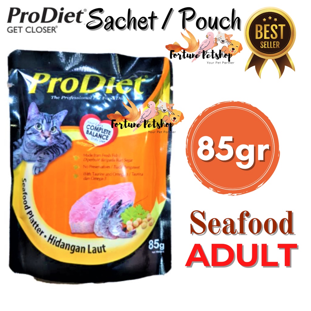 Jual ProDiet pouch / Sachet 85 gr (Ocean Fish, Mackarel, Seafood ...