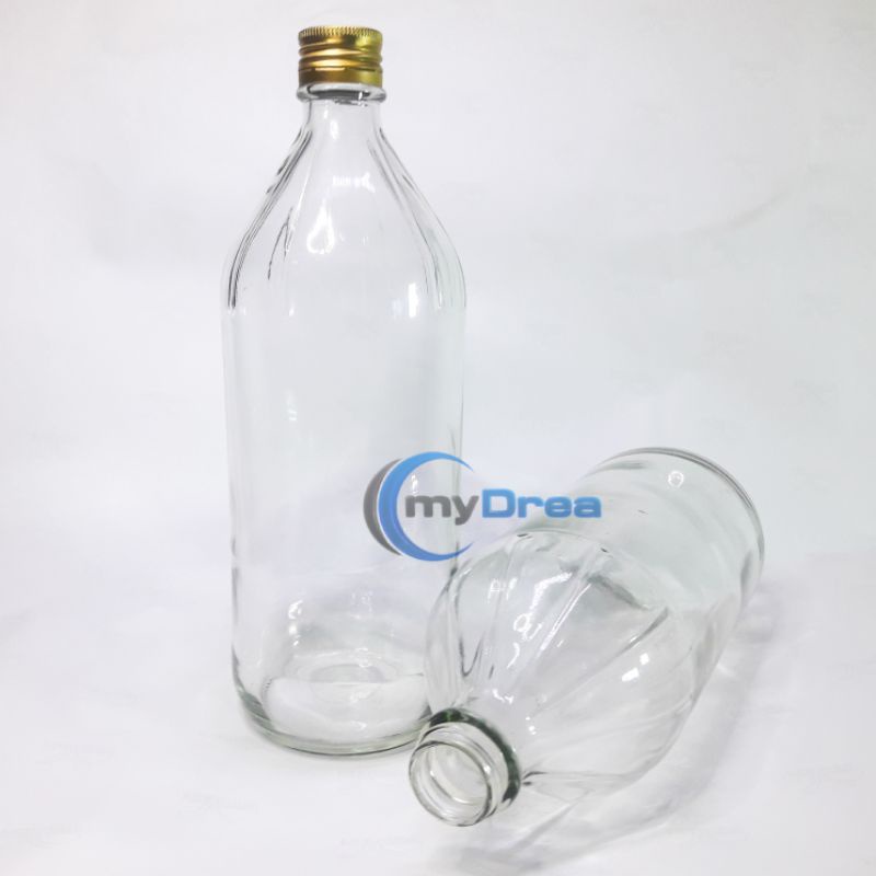Jual Botol CUKA APEL 1000 ml 1 Liter kaca, Jamu, Jus, Susu, Kopi ...
