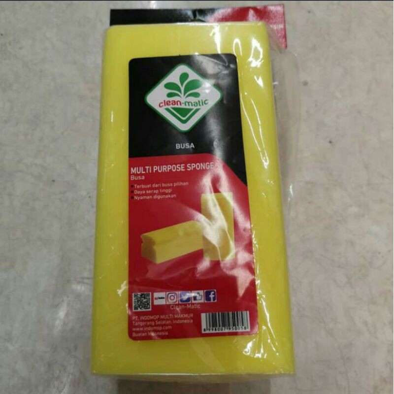 Jual Multi Purpose Sponge Spons Serbaguna Clean Matic Busa | Shopee ...