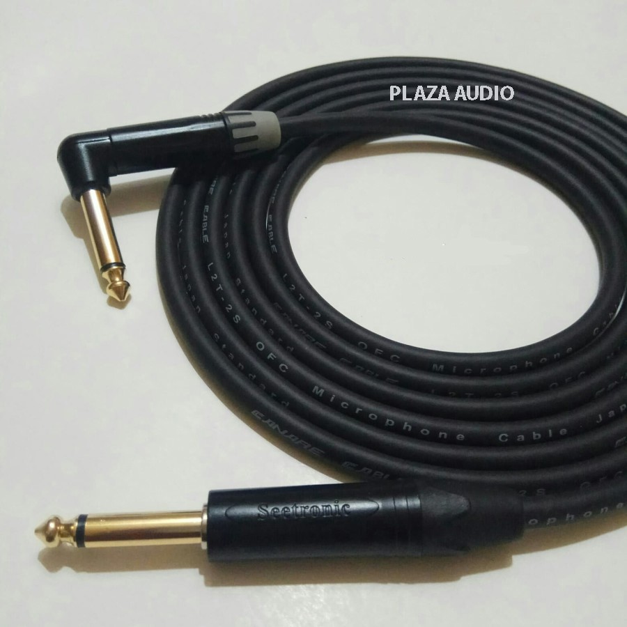 Jual kabel gitar/kabel gitar L to lurus seetronic original 1 meter ...