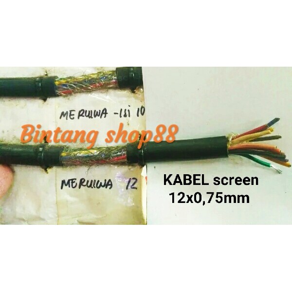 Jual Kabel data screen isi 12 x 0,75mm per roll 100m | Shopee Indonesia