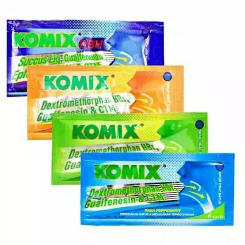 Jual KOMIX Jahe/ Jeruk/ Mint/ OBH / Herbal - meredakan batuk (1 sachet ...