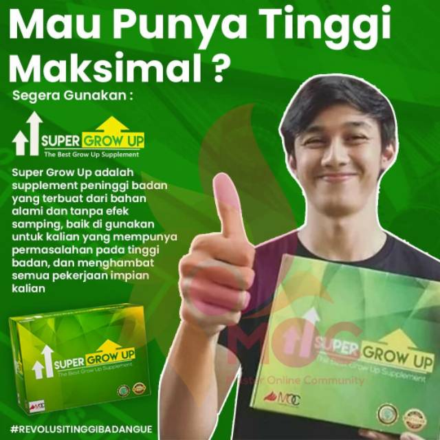 Jual SUPER GROW UP SOLUSI PENINGGI BADAN ( ORIGINAL ) | Shopee Indonesia
