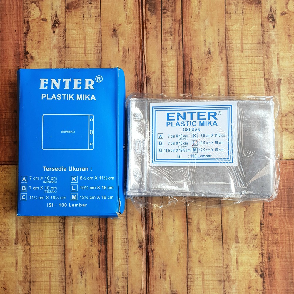 Jual 1 Pak isi 97 Pcs ID Card Mika - Plastik Nametag Enter 16 x 10,5 ...