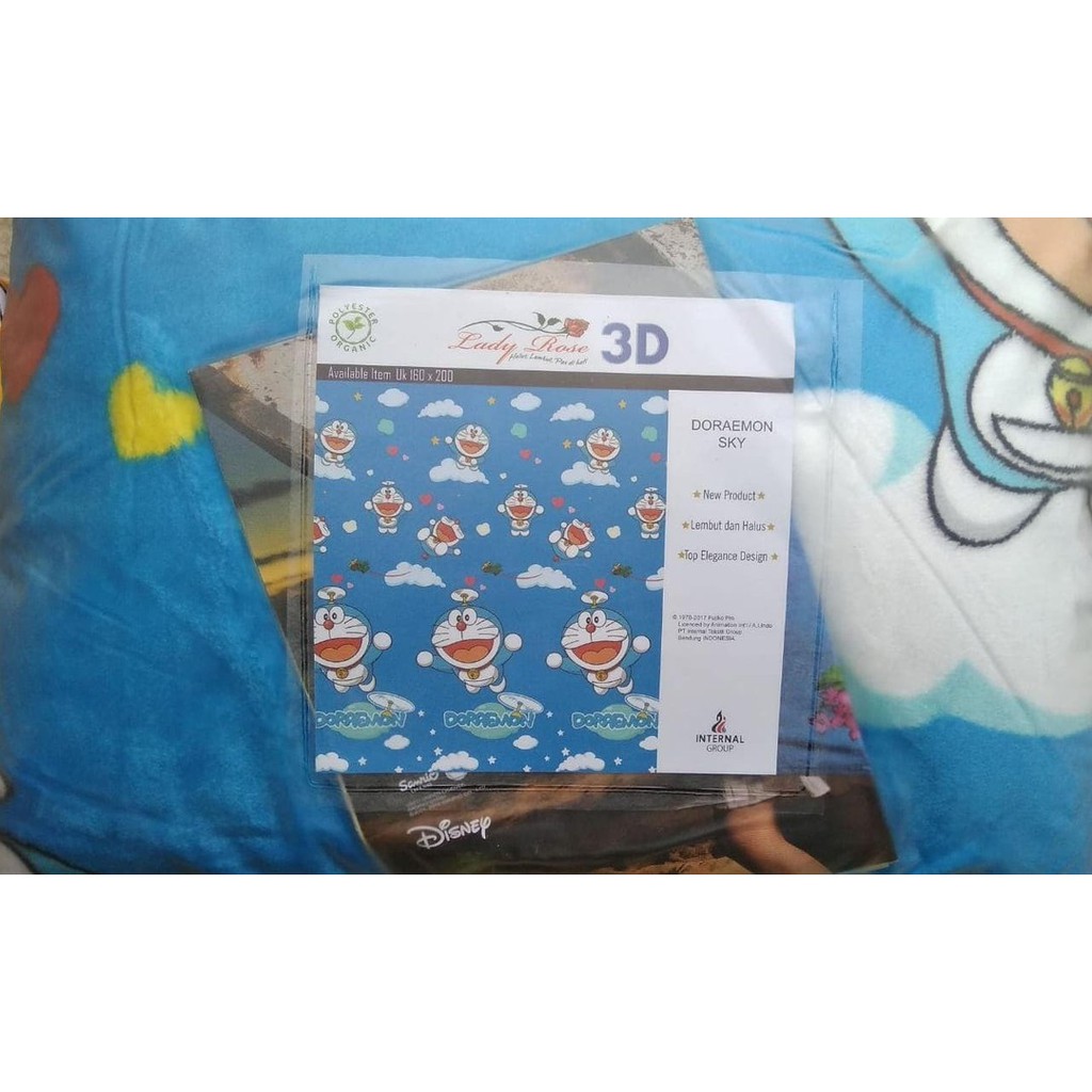 Jual SELIMUT LADY ROSE 3D DORAEMON SKY BLANKET DOREMON ANGKASA AWAN ...