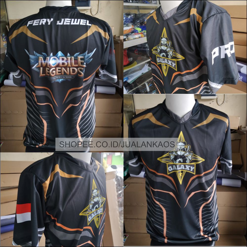 Jual Baju Kaos Jersey Gaming Mobile Legends Printing Custom | Shopee ...
