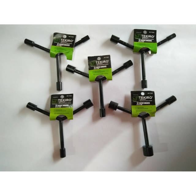 Jual KUNCI SOCK Y HITAM / Y SOCKET WRENCH TEKIRO PENDEK LENGKAP UKURAN ...