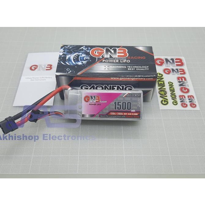 Jual Gaoneng GNB Lipo Battery 1500mah 4S 130C XT60 akh11 dijamin ...