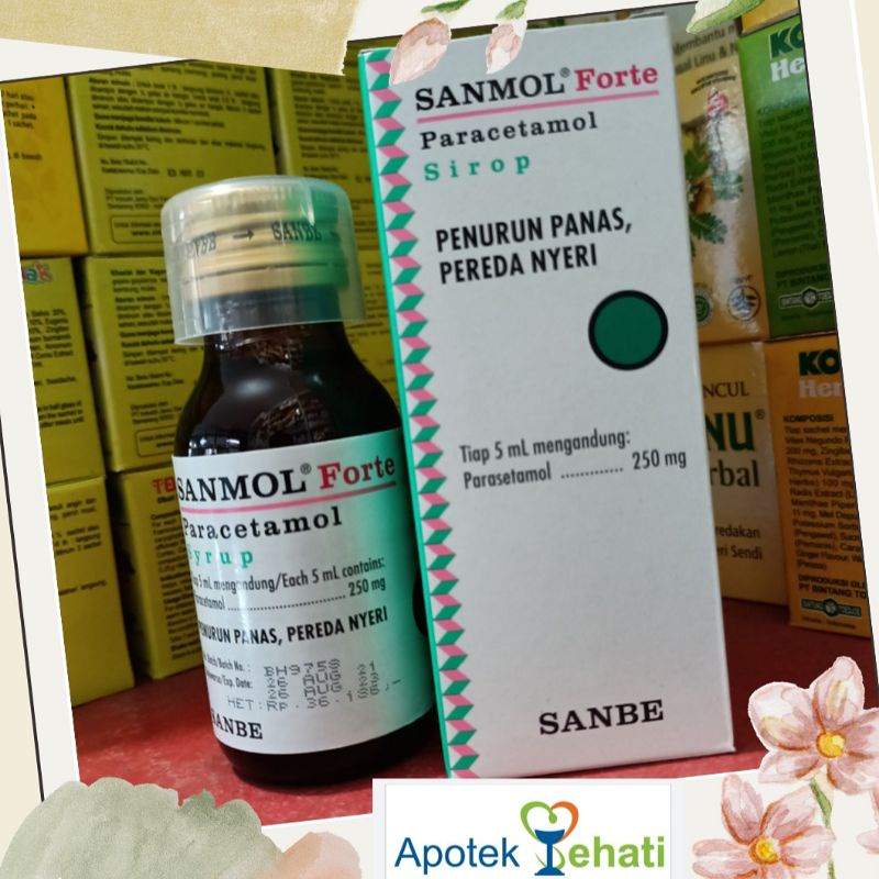Jual SANMOL FORTE PARACETAMOL SYRUP 60 mL | Shopee Indonesia