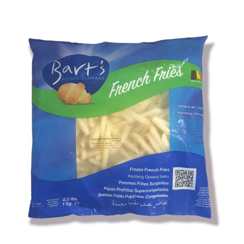 Jual Bart's French Fries Shoestring Premium 1 kg | Shopee Indonesia