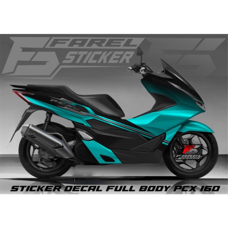 Jual decal stiker Honda PCX 160 full body - dekal variasi striping ...