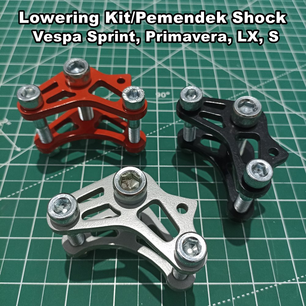 Jual Lowering Kit Vespa Sprint Primavera LX S Pemendek Shock Belakang ...