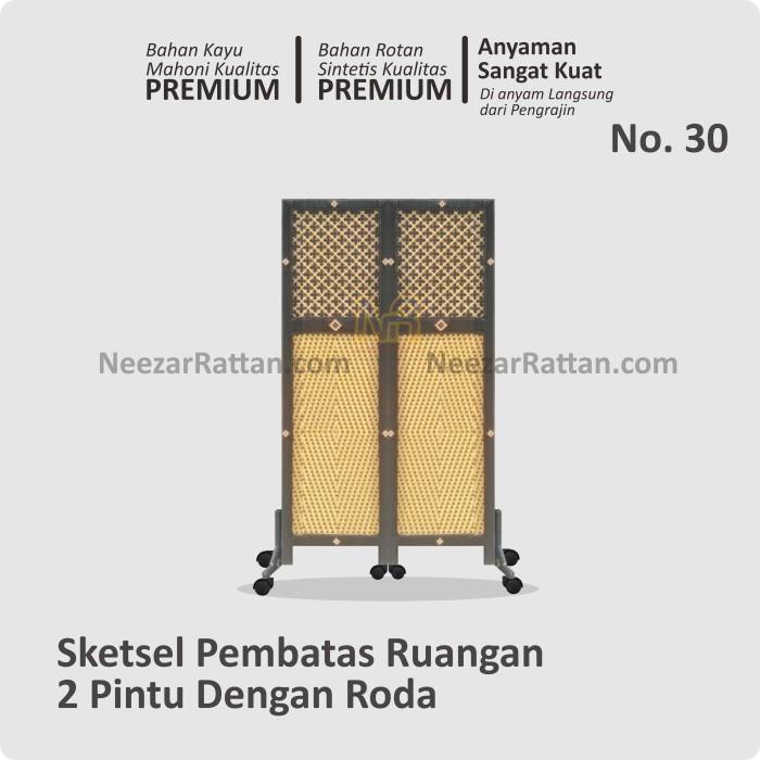 Jual Sekat | Pembatas Penyekat Ruangan Sketsel Minimalis Unik Rotan ...