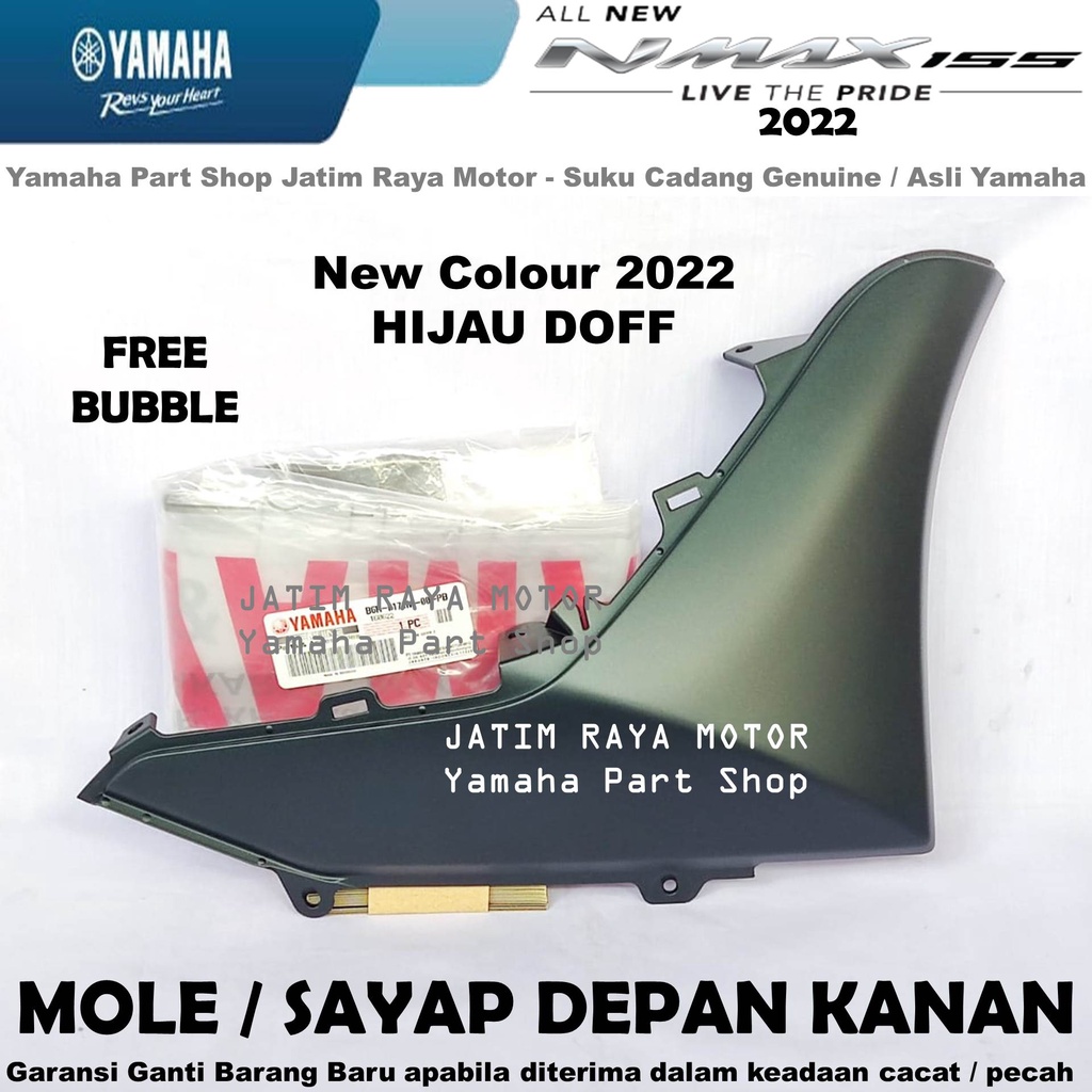 Jual Mole Side Cover Lumpur Sayap Depan All New Nmax N Max Hijau Doff ...