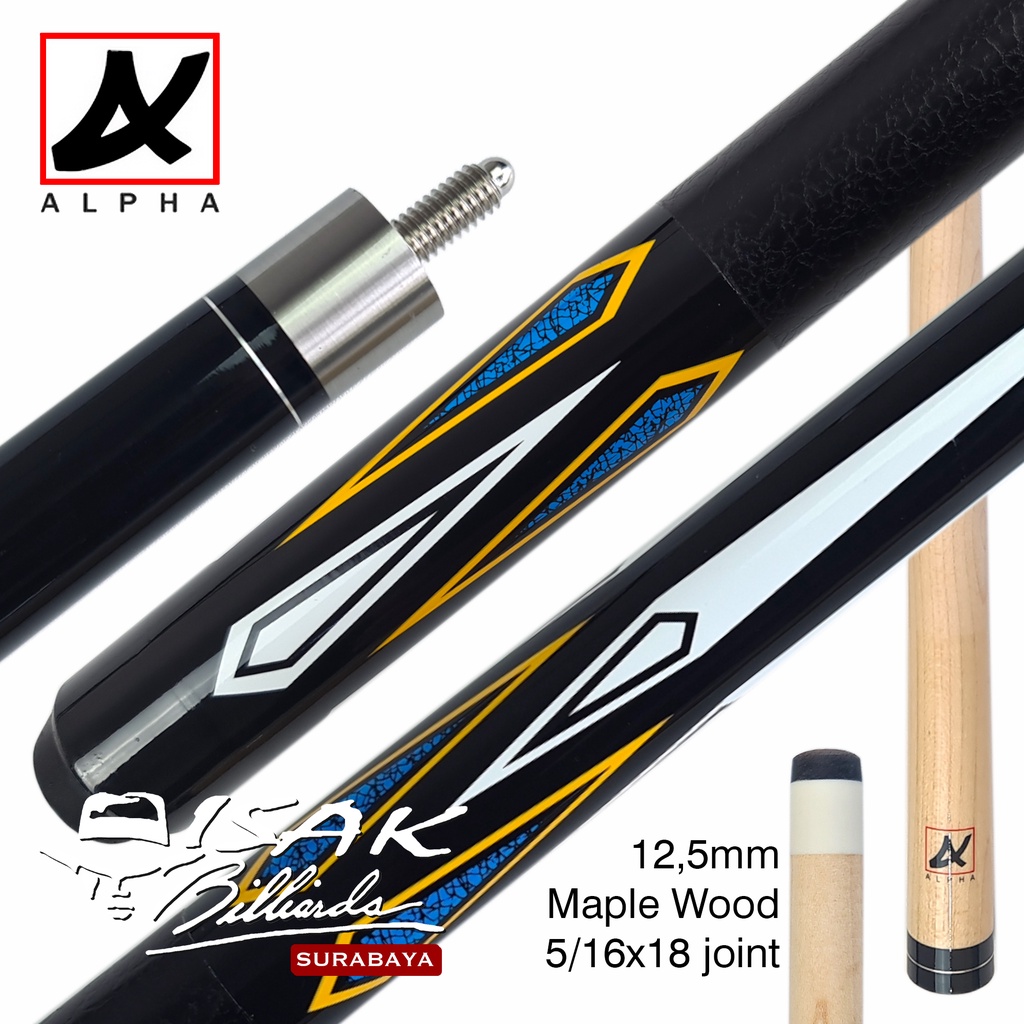 Jual Alpha Pool Cue PR-06 - Premium Maple Stick Billiard Stik Biliar ...