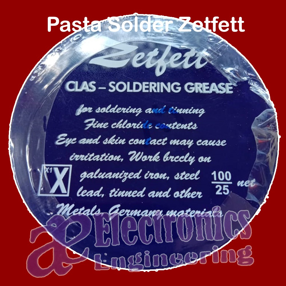 Jual Flux Pasta solder merk zetfett, 100/25 net pasta untuk menempelkan ...