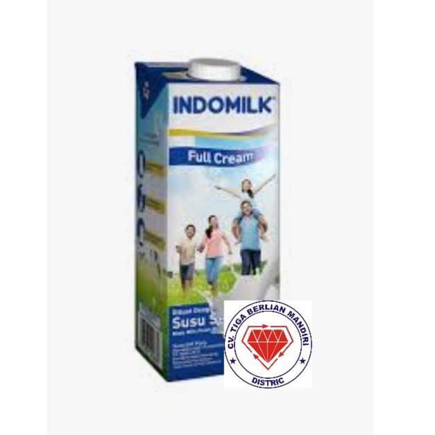 Jual SUSU CAIR FULL CREAM DIAMOND , UHT INDOMILK 1 LITER | Shopee Indonesia