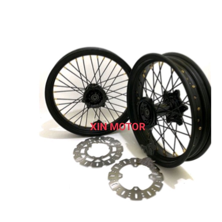 Jual Paket Velg Set SuperMoto CRF150 KlX CRF 150 L WR155 D-Tracker ...