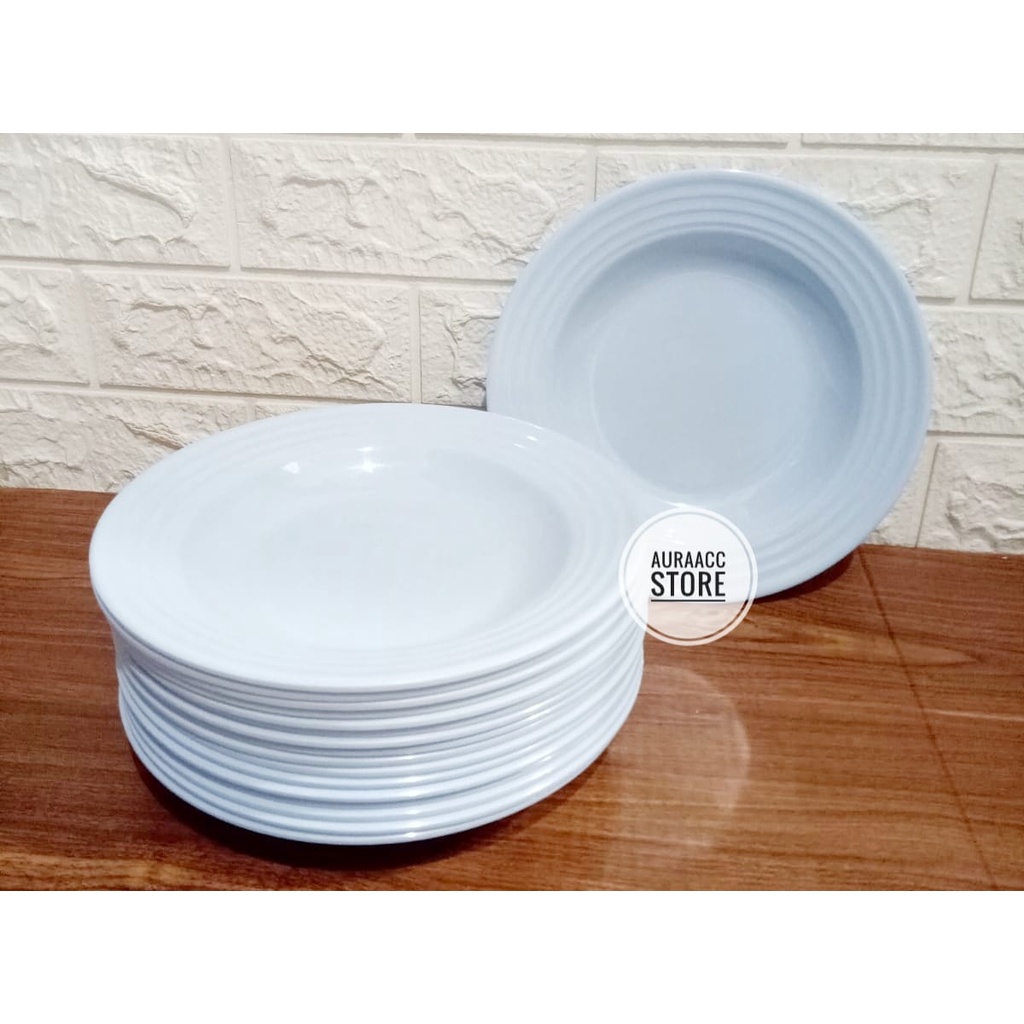 Jual TERBARU! 1 LUSIN 12PCS PIRING MAKAN ULIR/ PIRING MAKAN MELAMIN ...