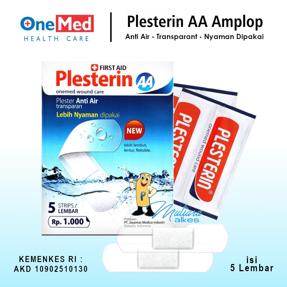 Jual (MUTIARA ALKES) PLESTER / Plesterin First Aid Transparan Onemed ...