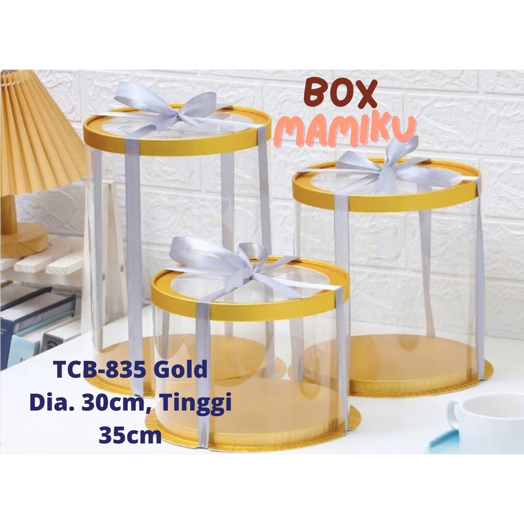 Jual Kotak Kue Tabung Mika Cake Box Diameter Hadiah Bunga | Shopee ...