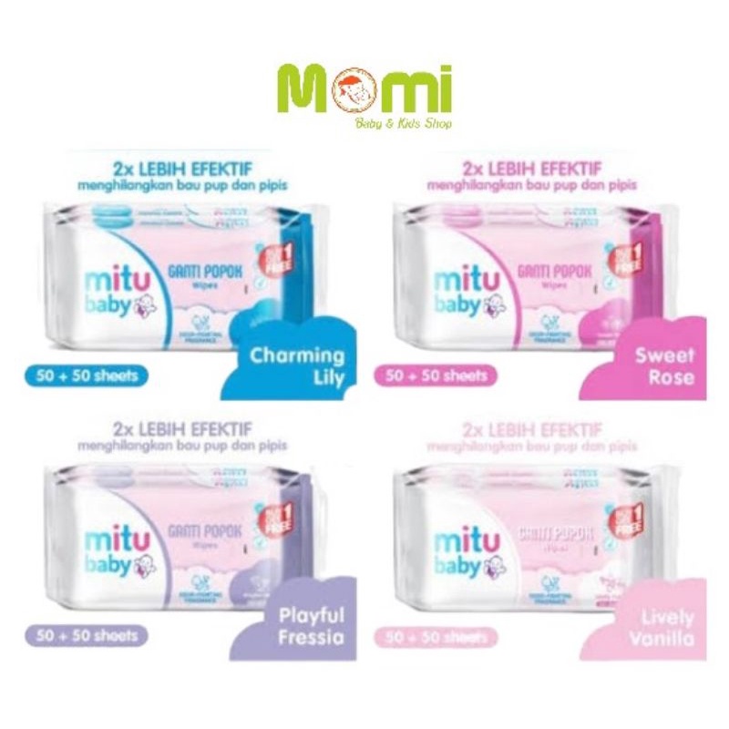 Jual Mitu Baby Changing Diaper Wipes Buy1 Get1 | Shopee Indonesia